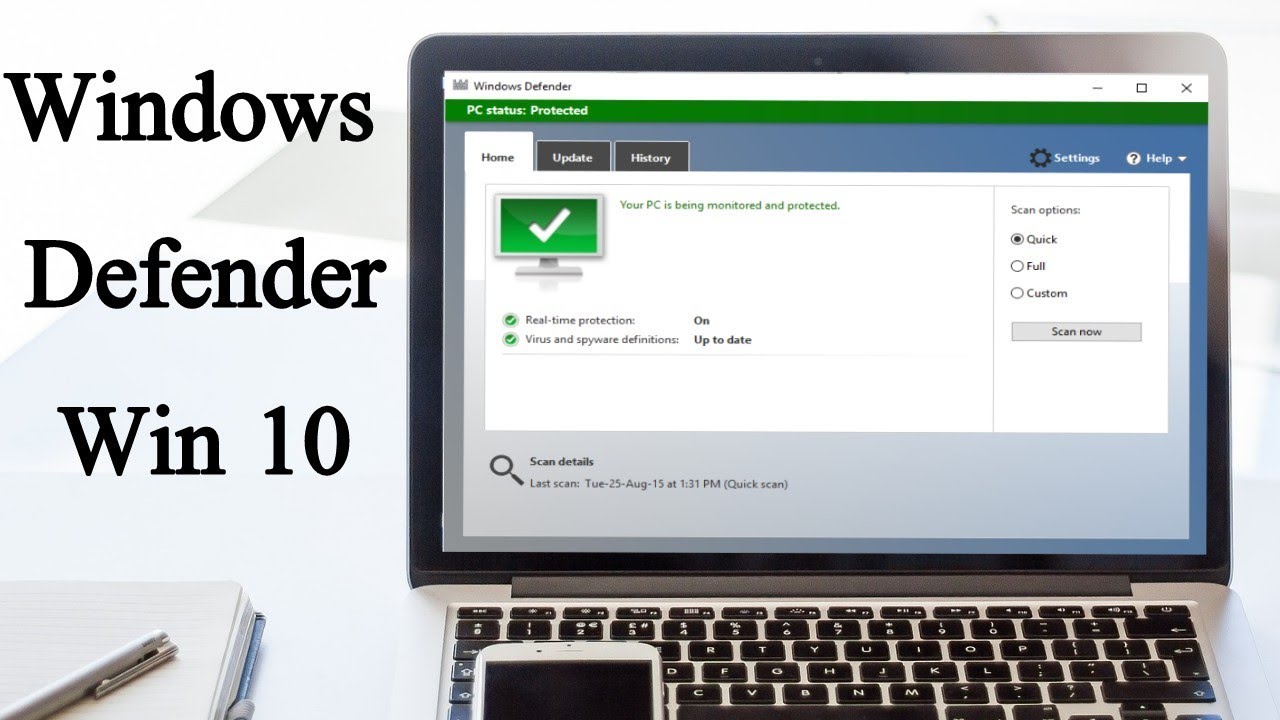 Windows 10 Enable Windows Defender Realtime Protection - YouTube