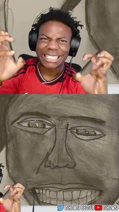 IShowSpeed Crashes Out After Seeing His Fan Art! 🤣😭 - YouTube
