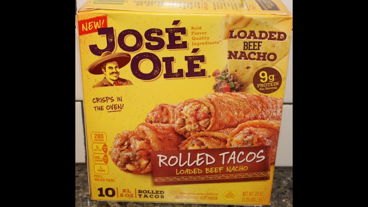 José Olé Rolled Tacos: Loaded Beef Nacho Review - YouTube