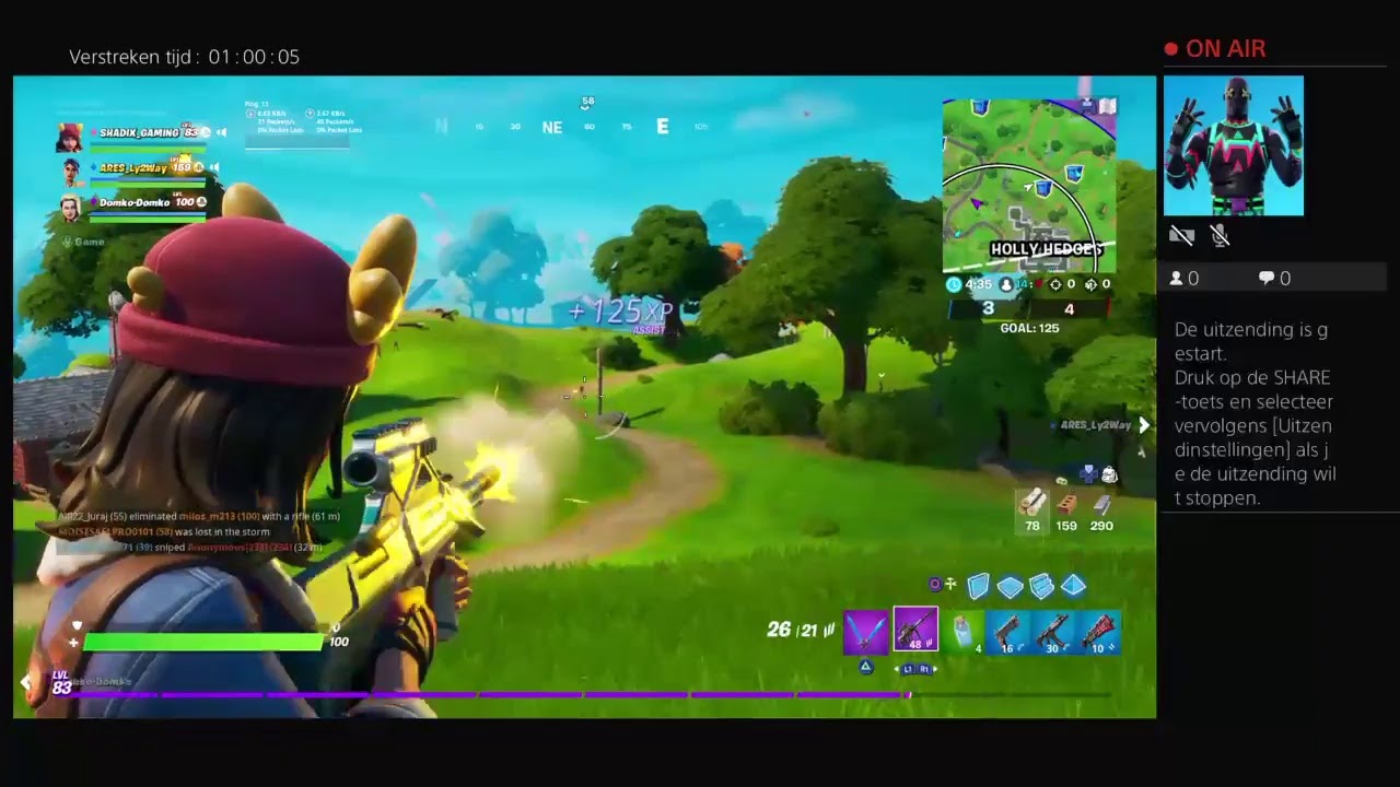 Fortnite gameplay 1 hour - YouTube