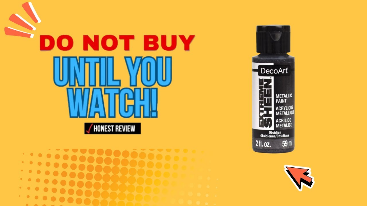 DecoArt Extreme Sheen Obsidian Acrylic Paint Review | Deep Black ...