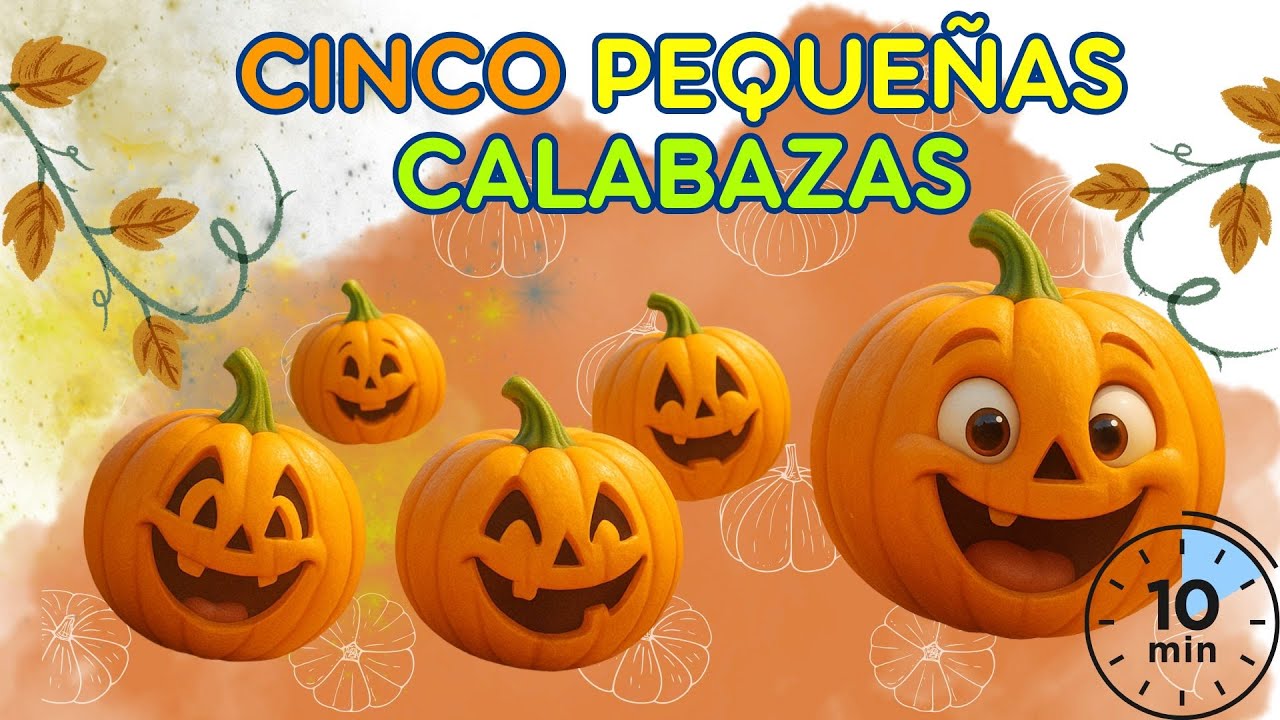Cinco Calabazas | Canciones Infantiles de Halloween - YouTube