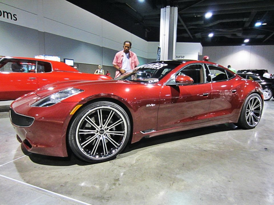 Butler Tire's Fisker Karma on 22" Savini Wheels - YouTube