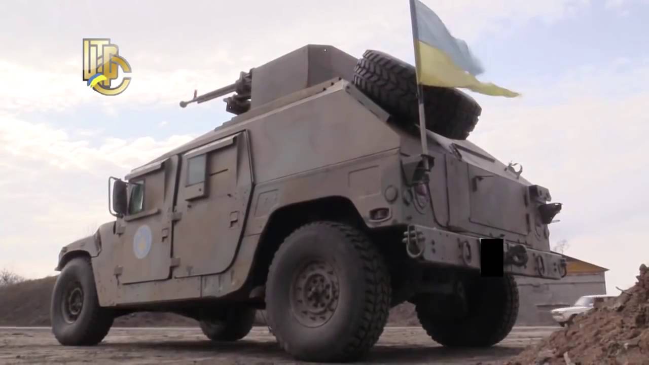 Хаммер HMMWV на службе ВСУ в зоне АТО на Донбассе War in Ukraine - YouTube