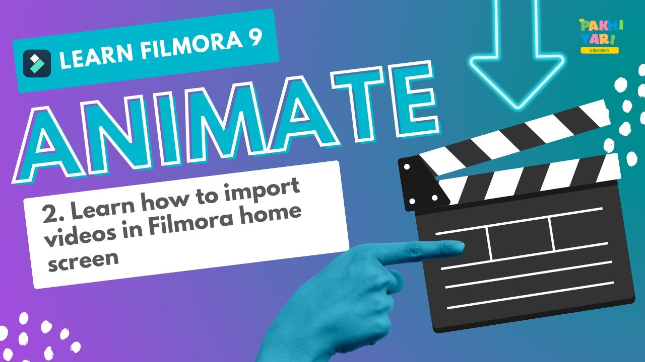 2. Learn how to import videos in Filmora home screen - YouTube