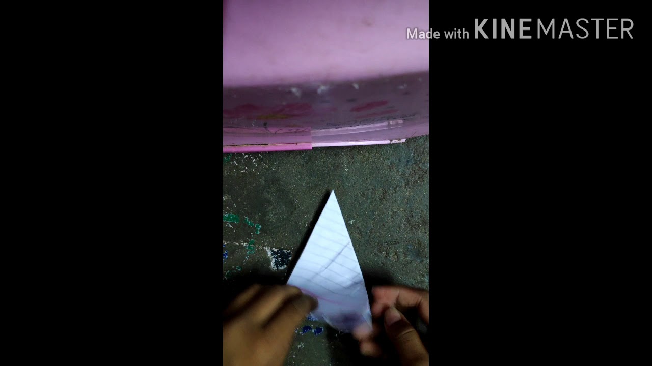 How to make nail with paper - YouTube