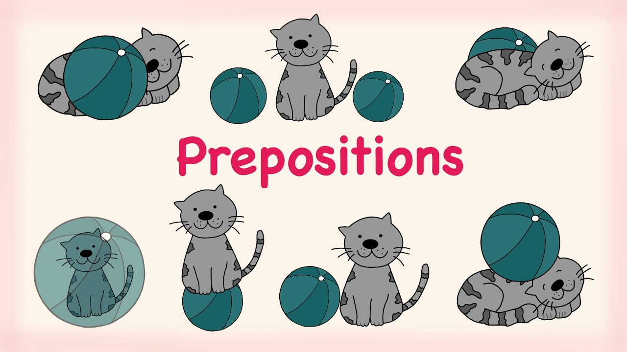 Prepositions in English / Prepositions for children - YouTube
