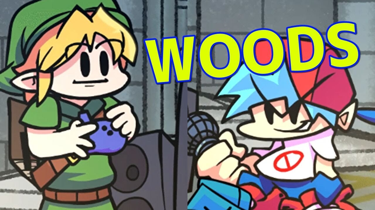 【FNF】Friday Night Funkin VS Link（WOODS） - YouTube
