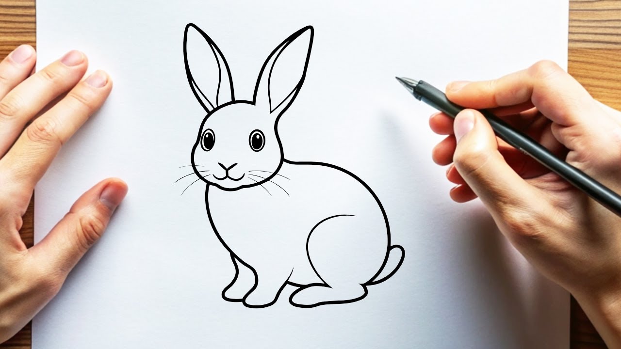 How to Draw a Rabbit Step by Step - Drawing a Rabbit - YouTube