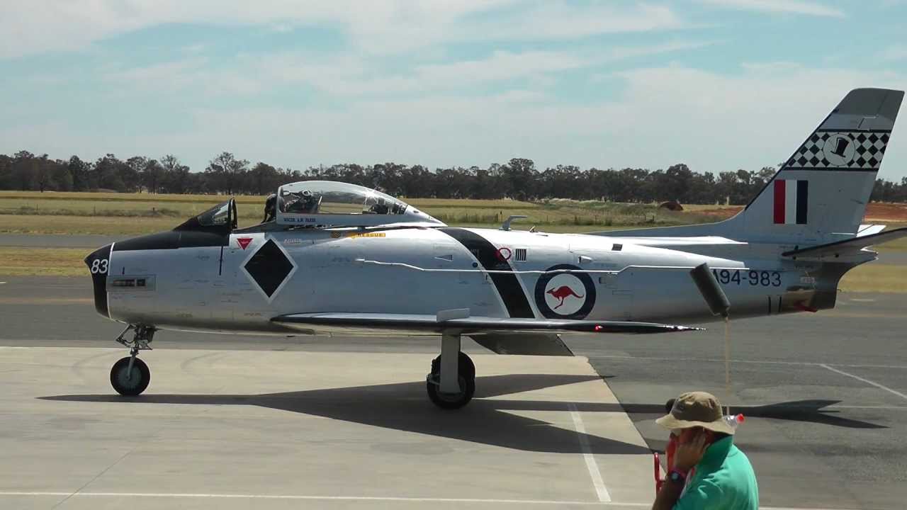 CA-27 Mk 32 (F-86) Sabre Jet Flying at Temora Nov 2011 - YouTube