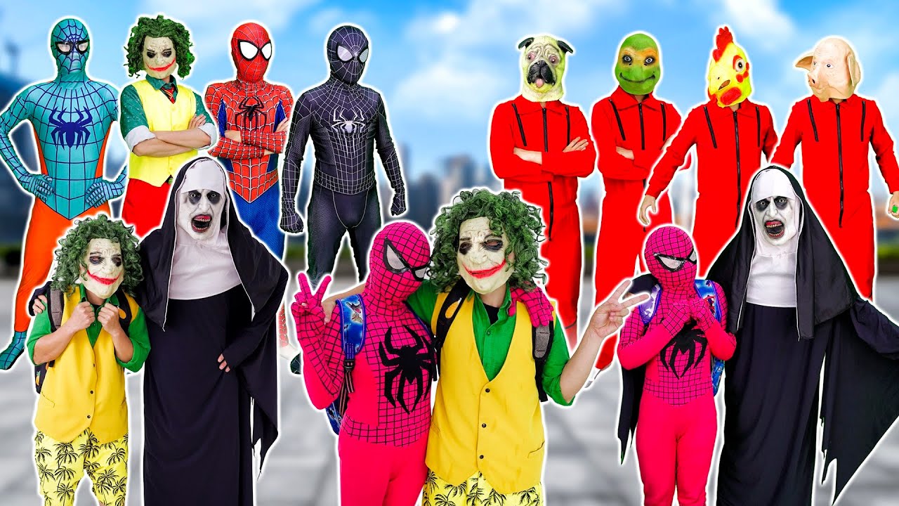 What If All Spider man in 1 HOUSE? | Hey SPIDER MAN, Rescue SPIDERMAN KID & JOKER KID (Funny ...
