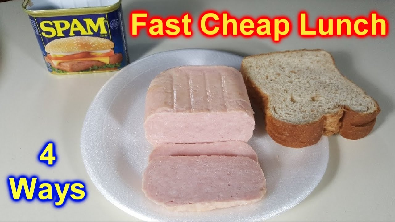 4 Fast, Cheap, Good Lunch Recipes With SPAM - YouTube