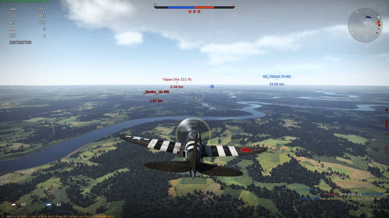 War Thunder - P-47D Historical Battle - Credit Earning Juggernaught ...