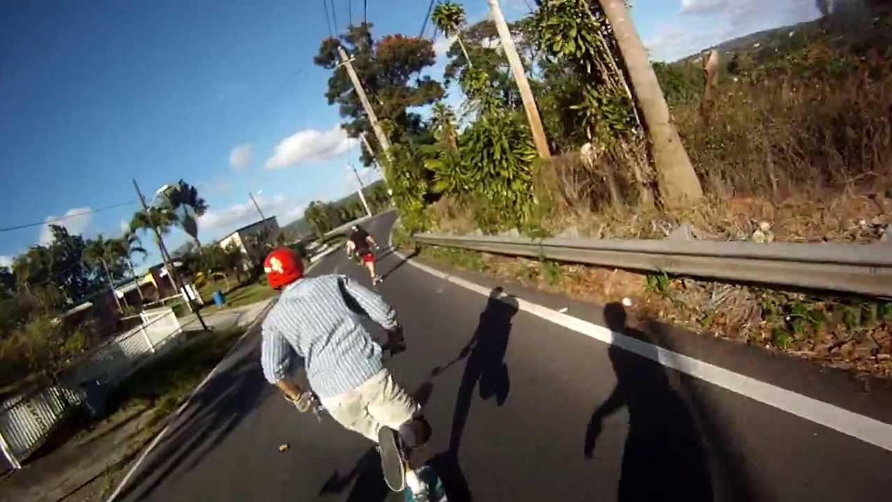 Full Run Puerto Rico Downhill Skateboarding - YouTube