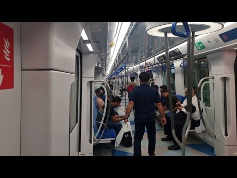 Dubai MRT scenic ride: Rashidiya Centrepoint Metro Station to Union ...