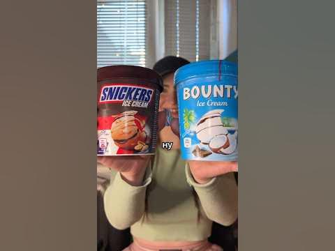 Сникерс VS Баунти😱🤯 #еда #вкусно #food #мороженое #сникерс #баунти # ...