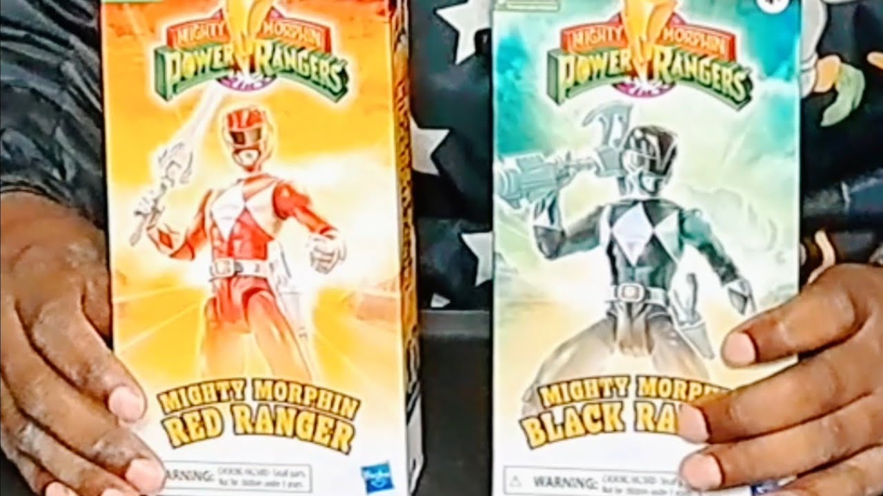POWER RANGERS 30TH ANNIVERSARY BLACK & RED RANGER UNBOXING! - YouTube