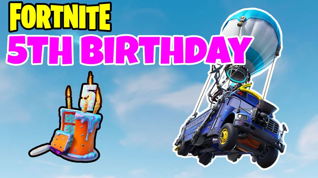Fortnite 5th’s Birthday Battle Bus! (Fortnite Battle Royale Update ...
