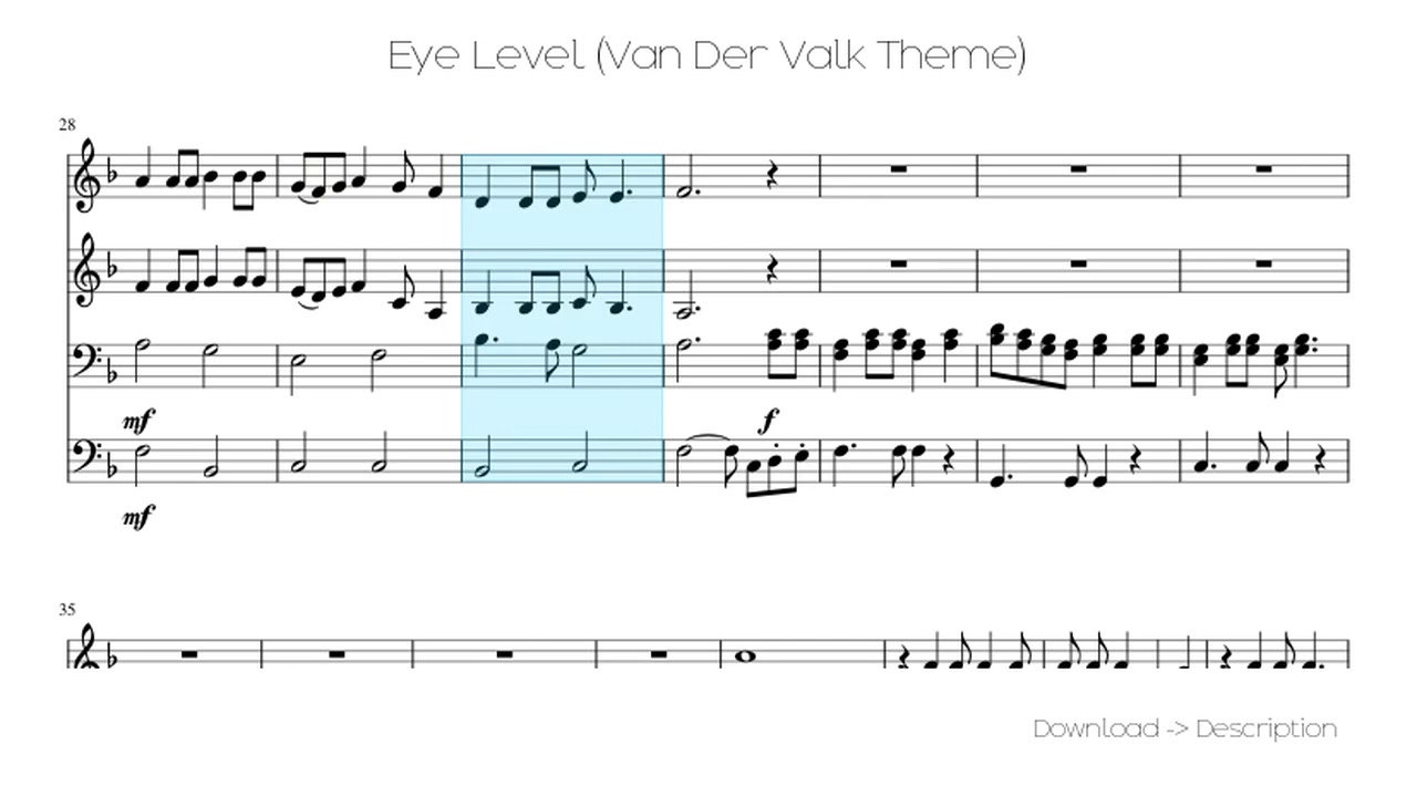 🎶 Eye Level (Van Der Valk Theme) 🎸🎸 - YouTube
