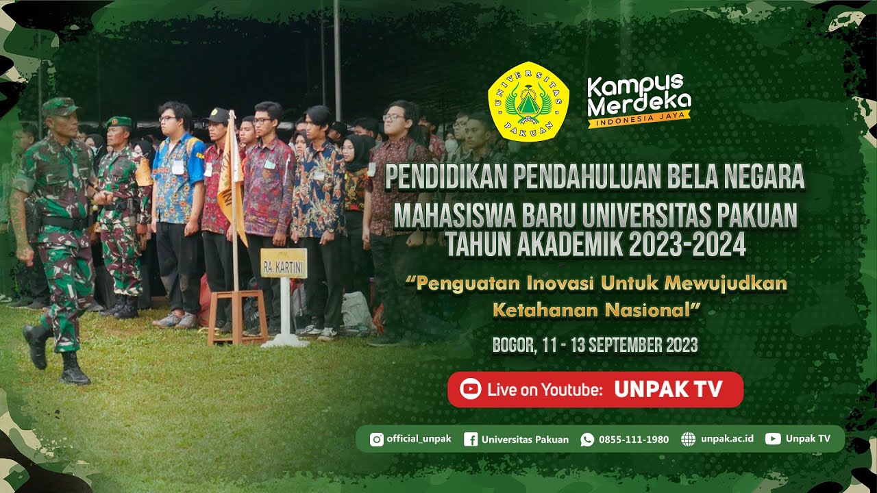 [LIVE] PENDIDIKAN PENDAHULUAN BELA NEGARA (PPBN) TAHUN AKADEMIK 2023 ...