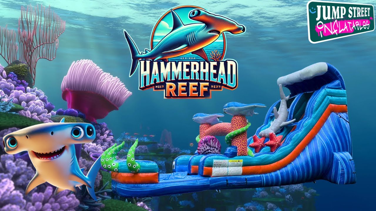 Hammerhead Reef 20’ Waterslide - YouTube