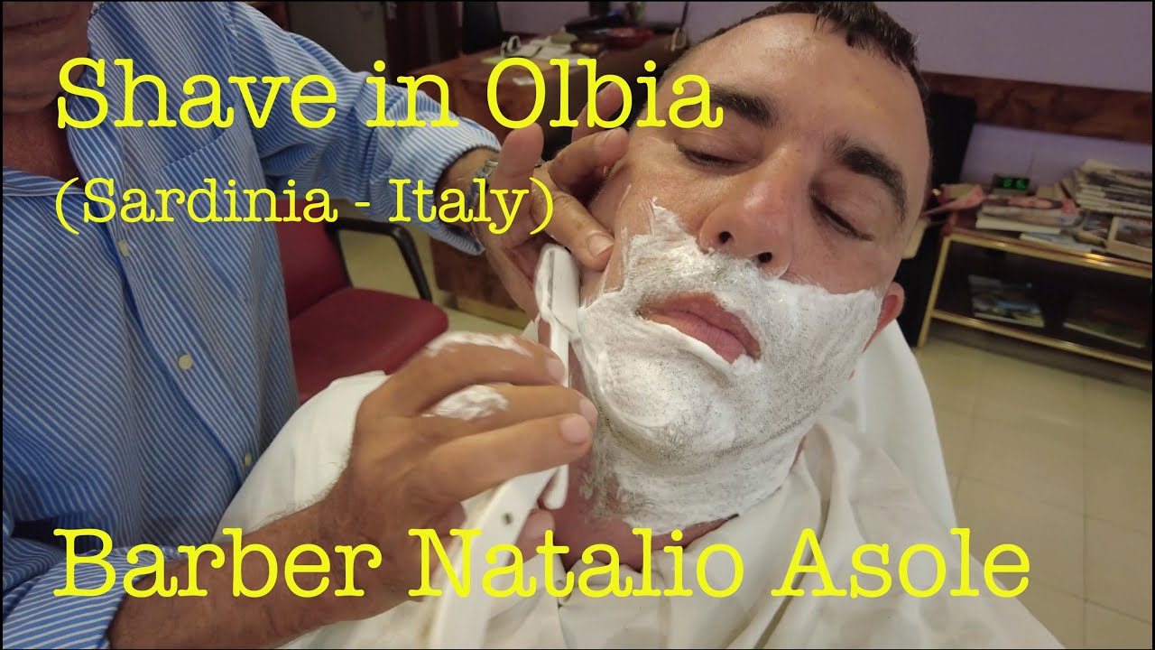 💈 Shave in Olbia (Sardinia - Italy) - Barber Natalio Asole 💈 Rasatura ...