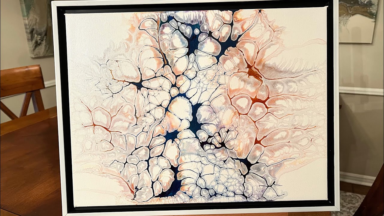 #124 - Creating Fluid Acrylic Pearls - Vivid Intense Colors & A Blow ...