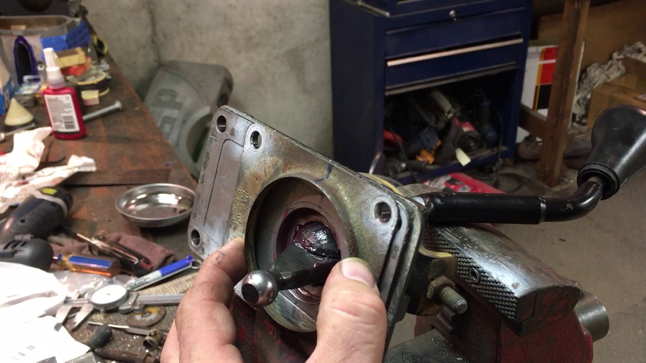 Mustang T-5 shifter on a GM T-5 #2 - YouTube