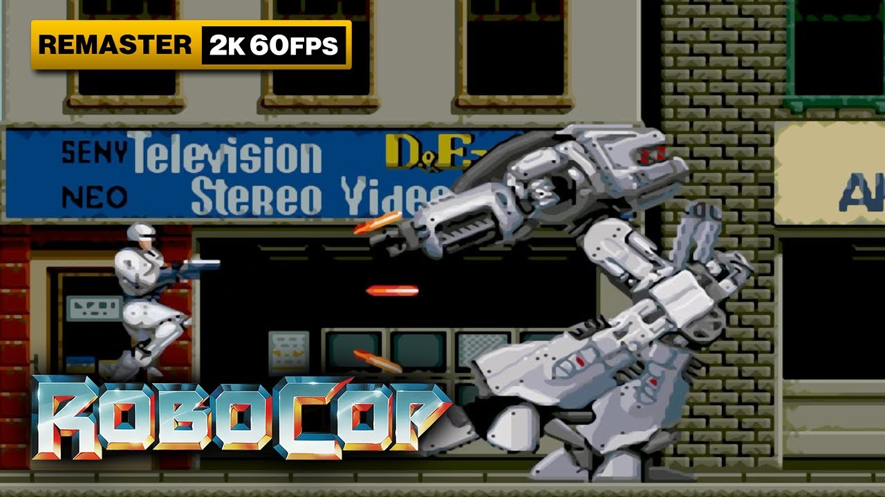 ROBOCOP (Arcade) Longplay / Upscaling, Shading 60 FPS - YouTube