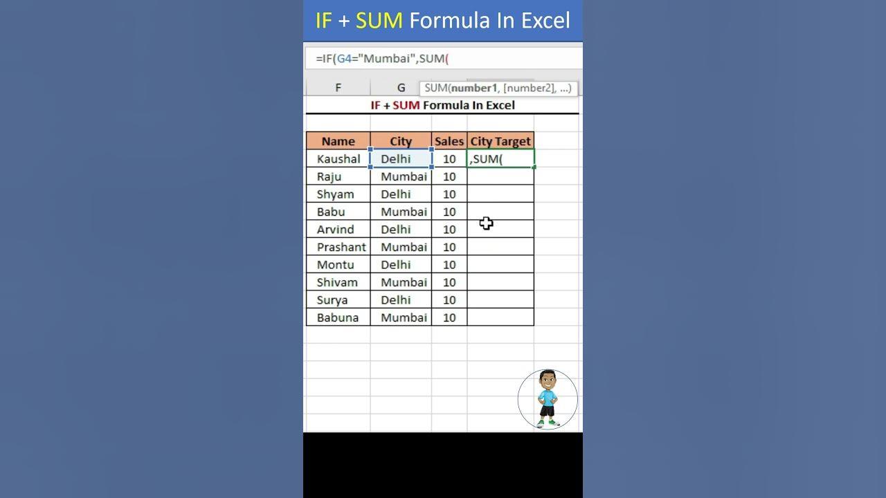 IF SUM Formula In Excel excel exceltips shorts exceltutorial if-sum-formula-in-excel-excel-exceltips-shorts-exceltutorial