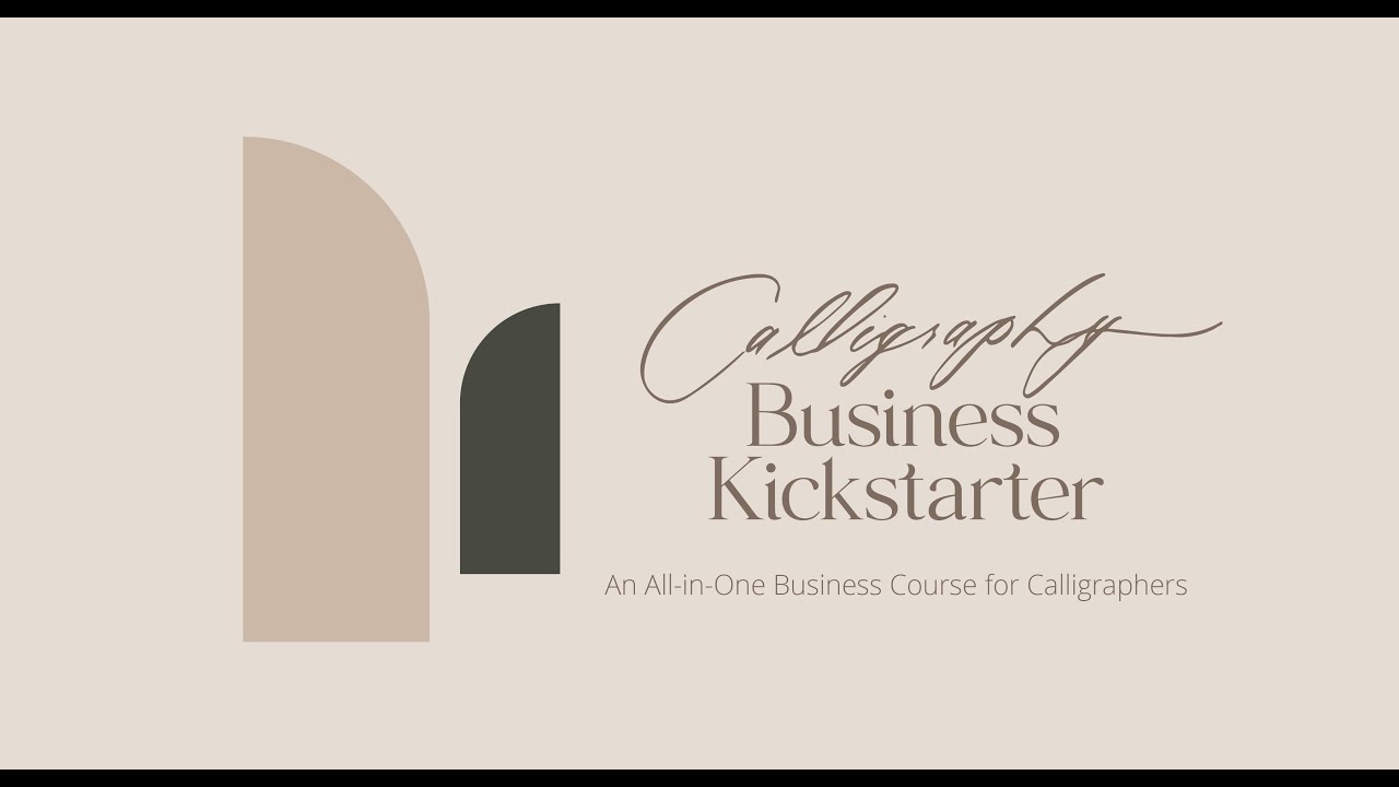 Calligraphy Business Kickstarter: How to start a calligraphy business ...
