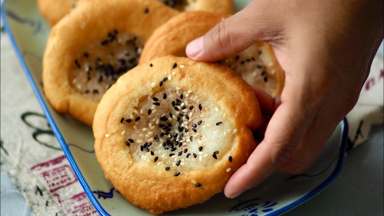 How To Make Chinese Fried Doughnut With Glutinous Rice | Kap Zhong ...