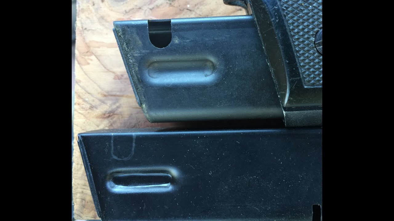 Beretta 92 Magazine Mods for European Style Magazine Release - YouTube