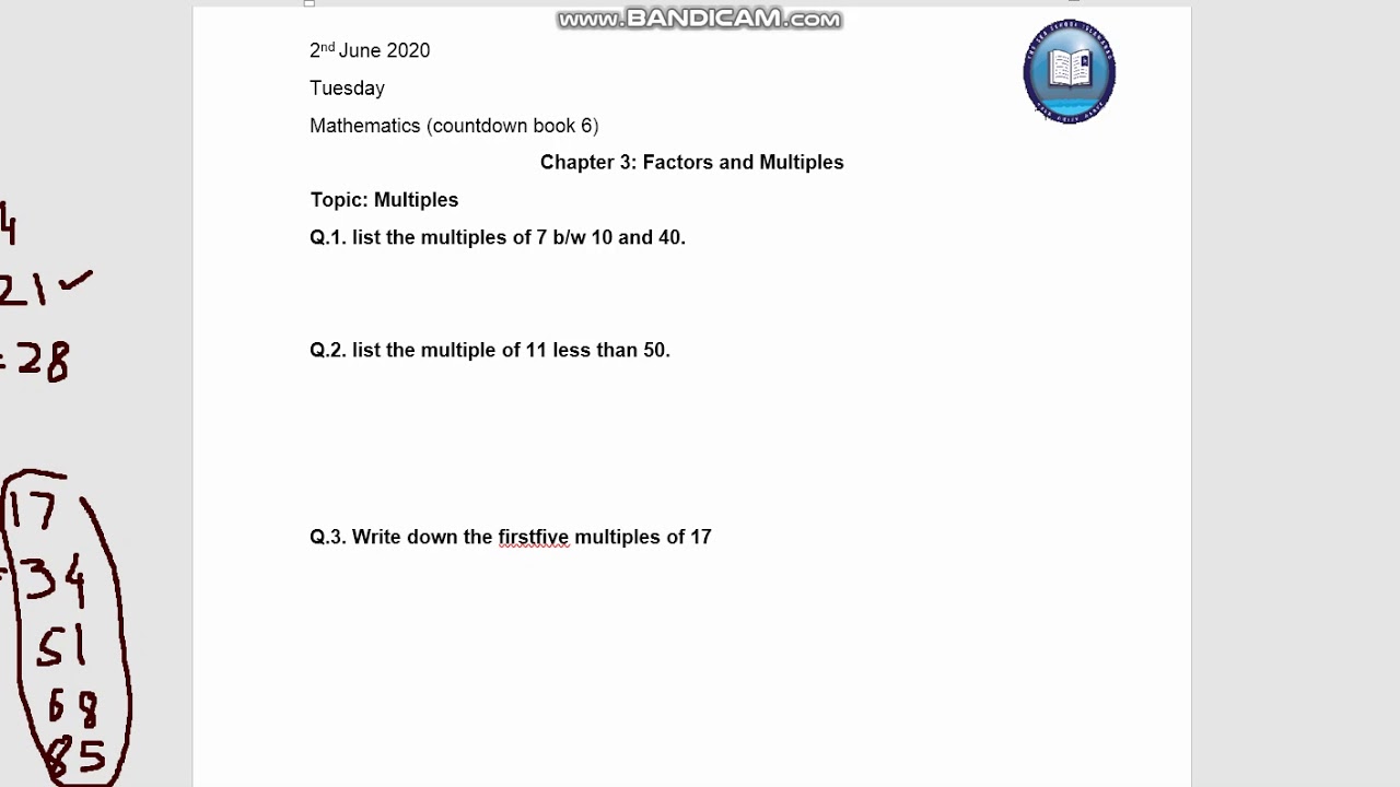 Class 6, Maths, Lecture # 02 - YouTube