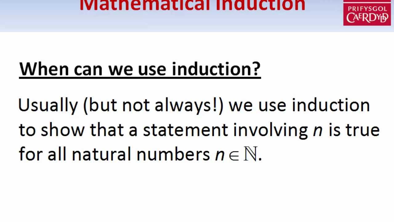 Mathematical Induction (Part 1 of 2) - YouTube