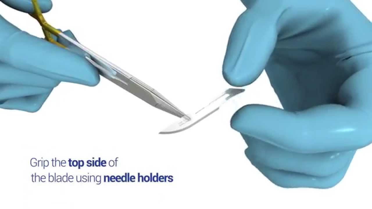 Best Practice Handling Surgical Blades - YouTube