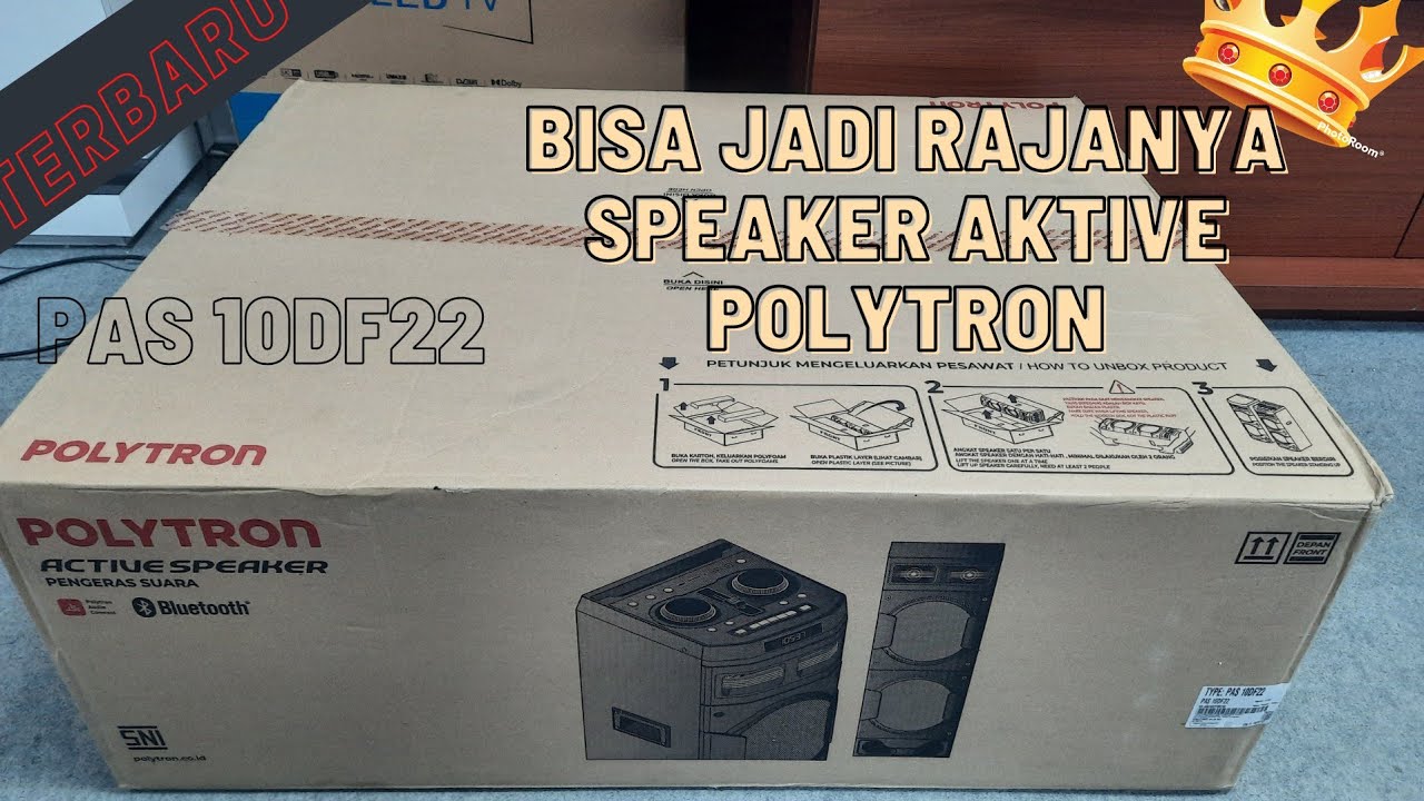 BARU!!PAS 10DF22 SPEAKER AKTIVE POLYTRON! - YouTube