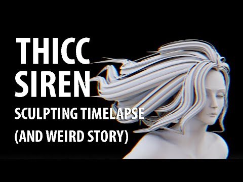 Thicc Siren Full Body Sculpting Timelapse (Blender) And Weird Story ...