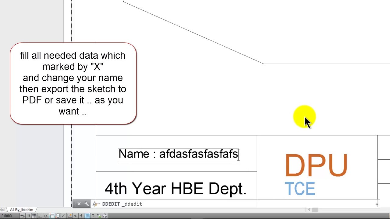 Importing and edit the templates by autocad 2014 - YouTube