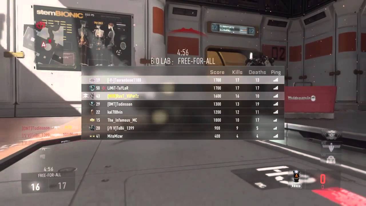 COD Advanced warfare bio lab free for all - YouTube