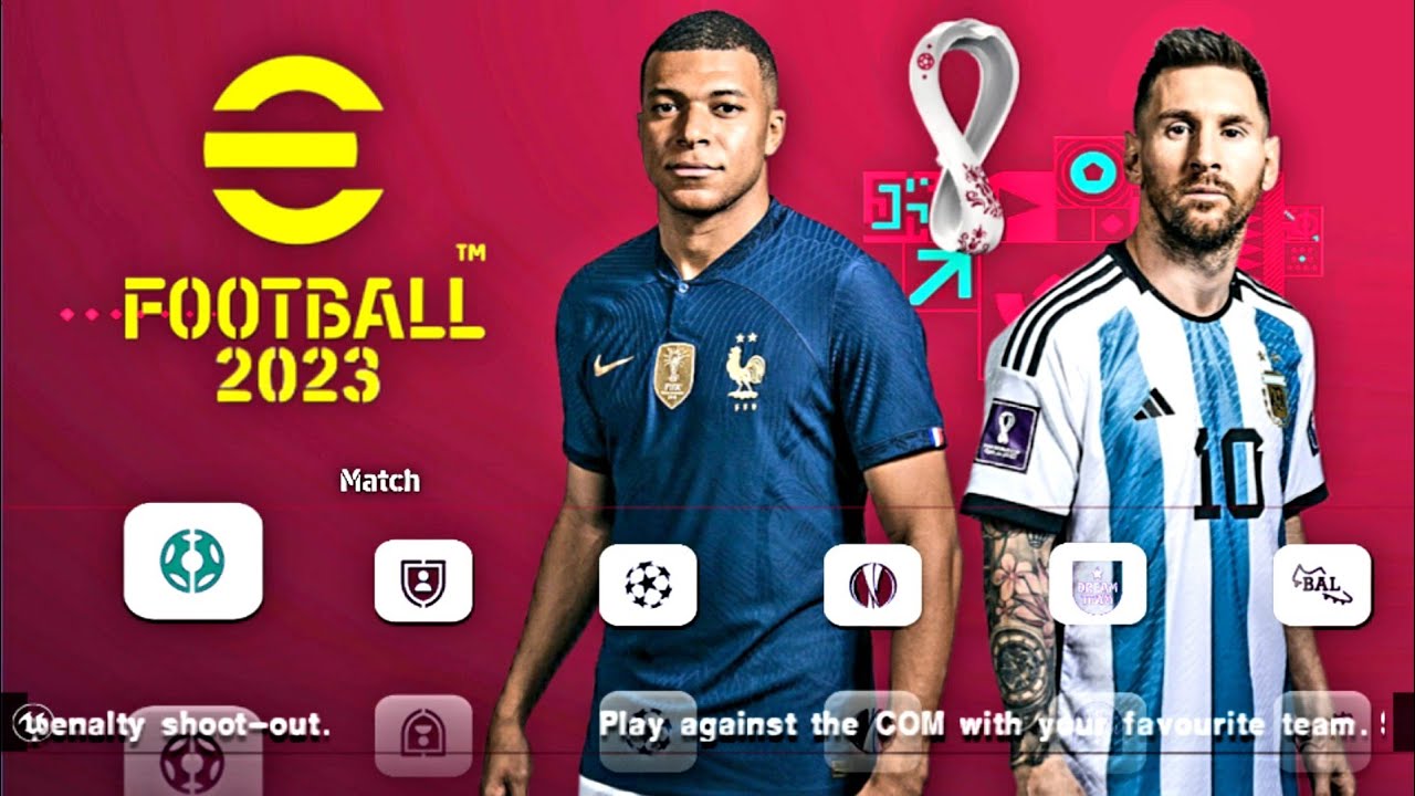 eFOOTBALL PES 2023 PPSSPP CAMERA PS5 ANDROID OFFLINE 600MB BEST ...