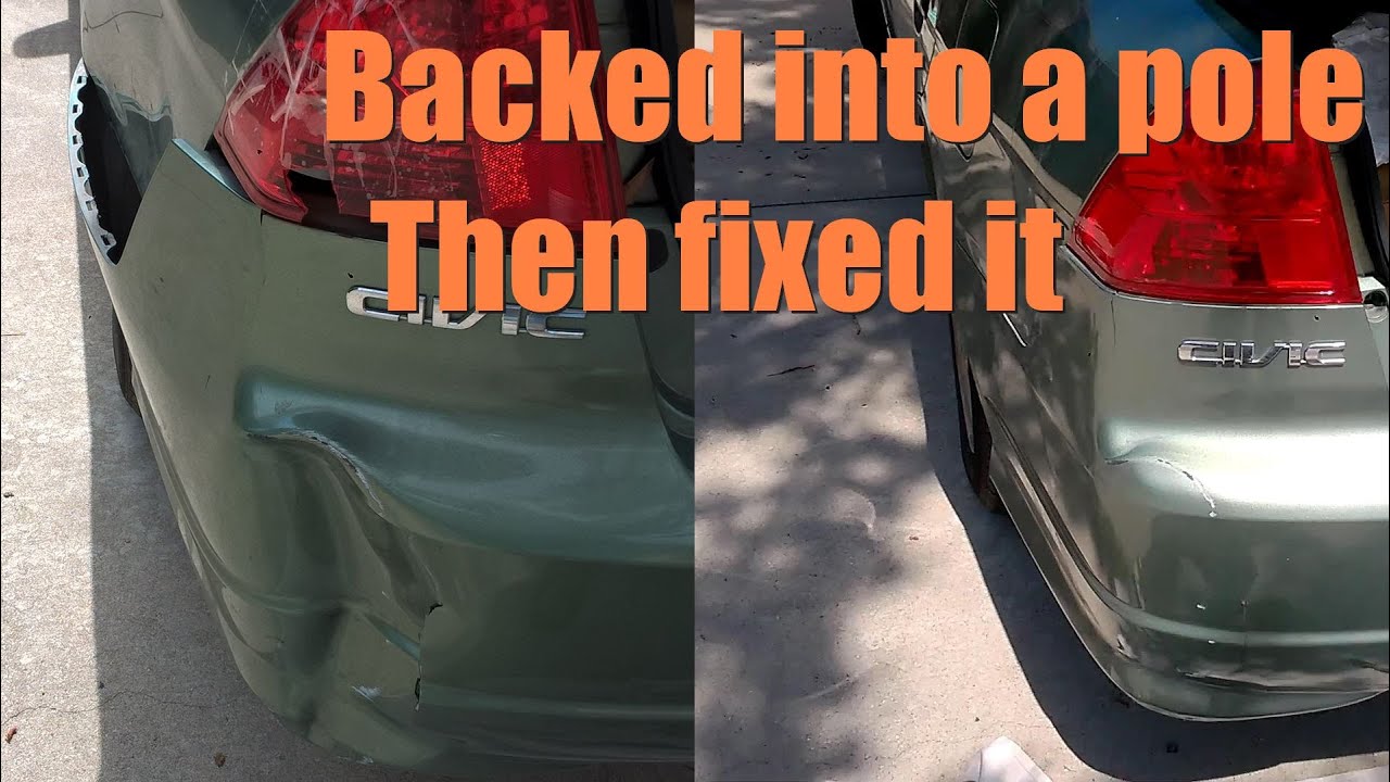 My DIYary - I backed my car into a pole - YouTube