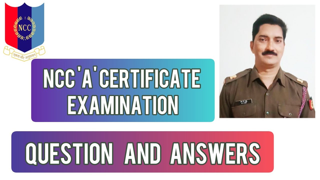 NCC 'A' Certificate Exam/Part:2 - YouTube