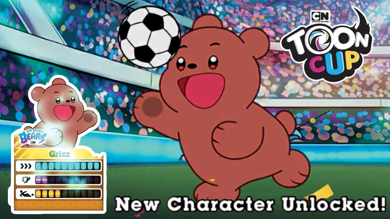 Toon Cup - Football Game - Unlocked Grizzly Bear from We Bare Bears ...