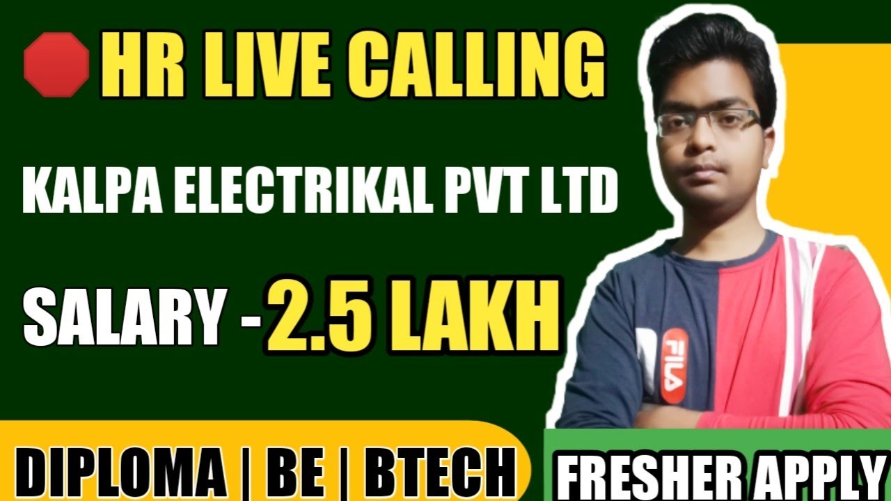 HR CALL RECORDING | KALPA ELECTRIKAL|diploma ,be , btech | mechanical ...