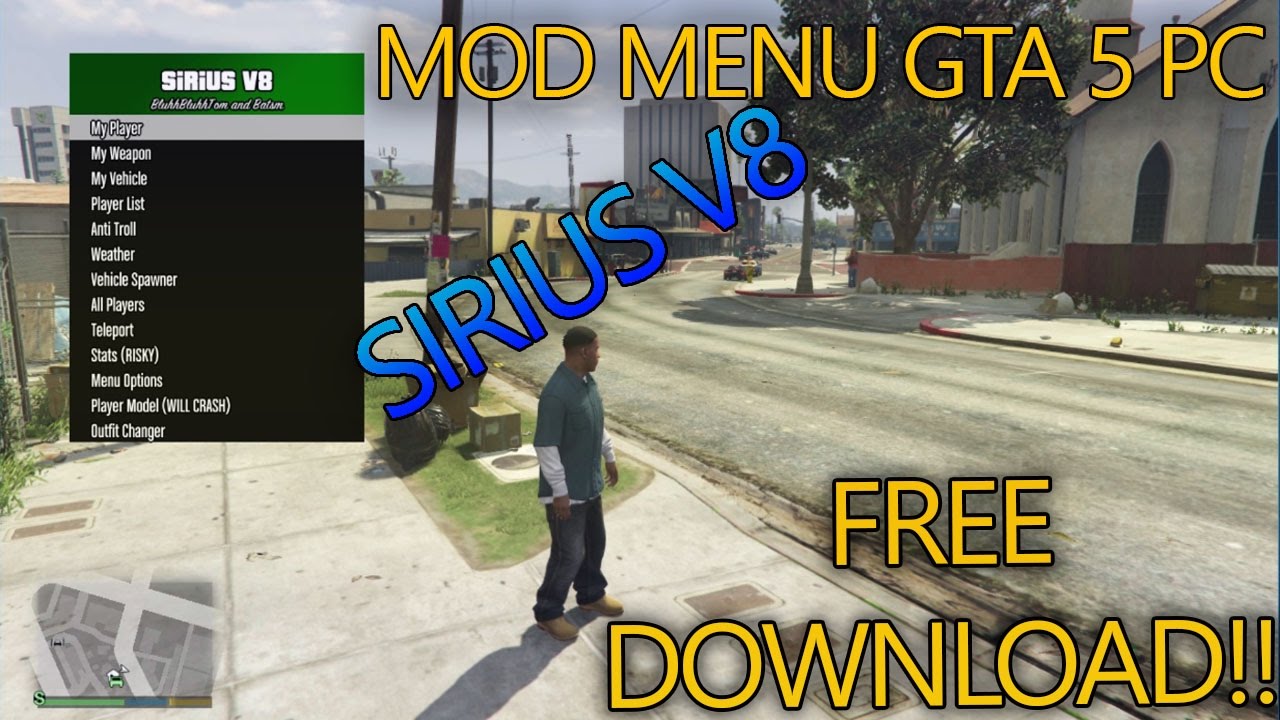 GTA 5 PC ONLINE 1.37 SIRIUS V8 INSANE MOD MENU! FREE DOWNLOAD - YouTube