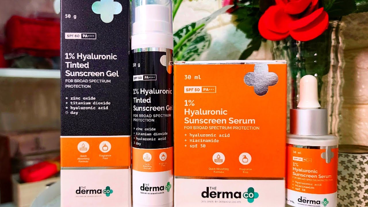 Dermaco 1% Hyaluronic Tinted Sunscreen Gel for broad spectrum ...