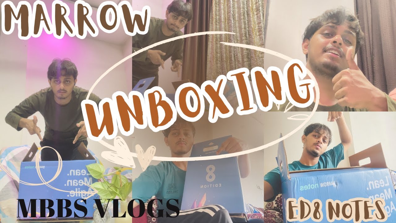 Unboxing | marrow edition 8 notes | #mbbs #neetpg @marrowmed - YouTube