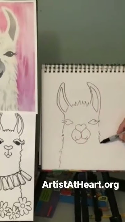 How to Draw Llamas | Art For All Ages - YouTube