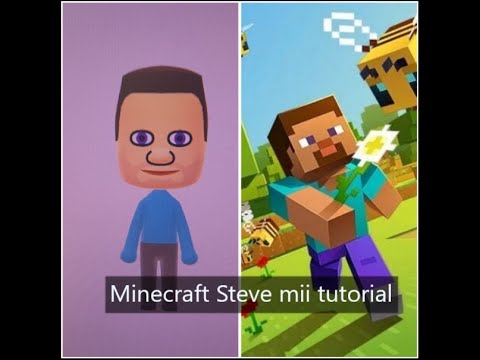 How to make Minecraft Steve mii - YouTube